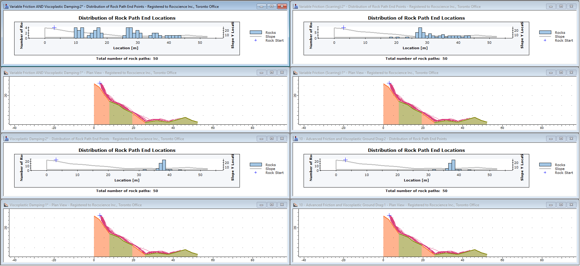 RocFall2 Tutorials | 10 - Advanced Friction and Viscoplastic Ground Drag